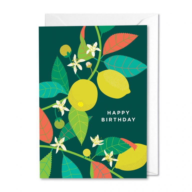 Lemon Birthday recipe card – Middle Mouse Shop