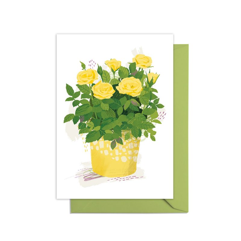 Rose Grow Your Own Pot Plant Card - Middle Mouse Shop
