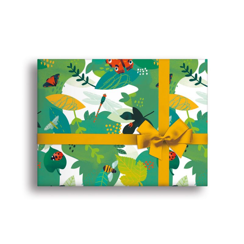 Buzz and Flutter Gift Wrap - Middle Mouse Shop